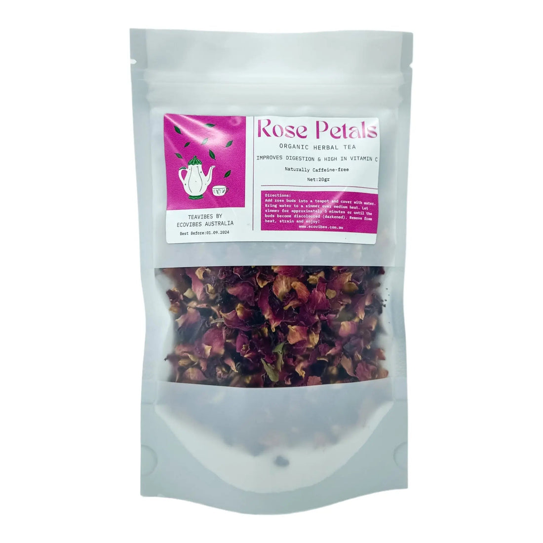 Organic Dried Rose Petals Tea - Hydrating and Refreshing Beverage ...